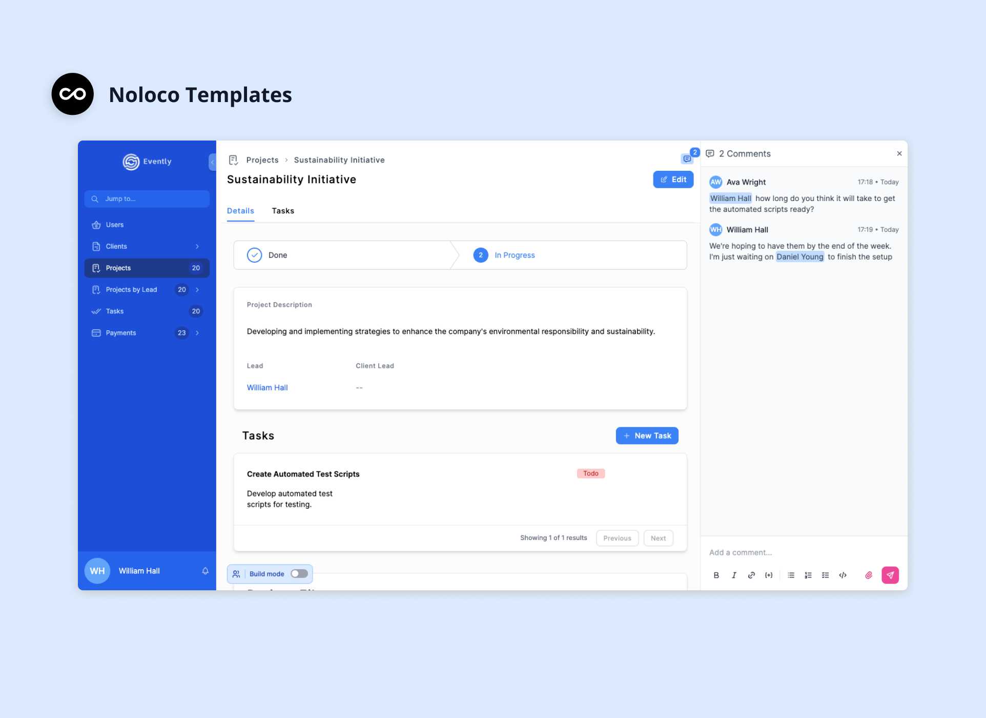 Client Portal Noloco Templates